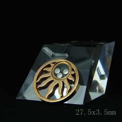 China Fashion High Quality Fashion Stainless Steel Round Shapped Necklace Pendant LPR152 for sale