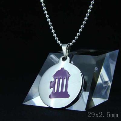 China Fashion High Quality Fashion Stainless Steel Round Shapped Necklace Pendant LPR133 for sale
