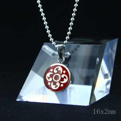 China Fashion High Quality Fashion Stainless Steel Round Shapped Necklace Pendant LPR125 for sale