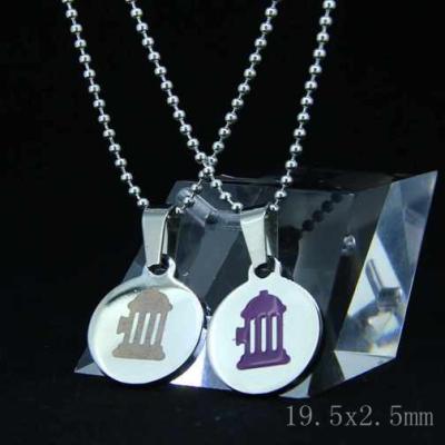 China Fashion High Quality Fashion Stainless Steel Round Shapped Necklace Pendant LPR130 for sale