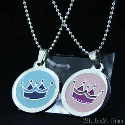 China Fashion High Quality Fashion Stainless Steel Round Shapped Necklace Pendant LPR135 for sale