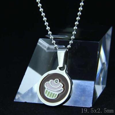 China Fashion High Quality Fashion Stainless Steel Round Shapped Necklace Pendant LPR131 for sale