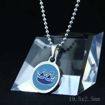 China Fashion High Quality Fashion Stainless Steel Round Shapped Necklace Pendant LPR132 for sale