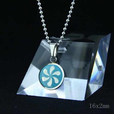 China Fashion High Quality Fashion Stainless Steel Round Shapped Necklace Pendant LPR124 for sale
