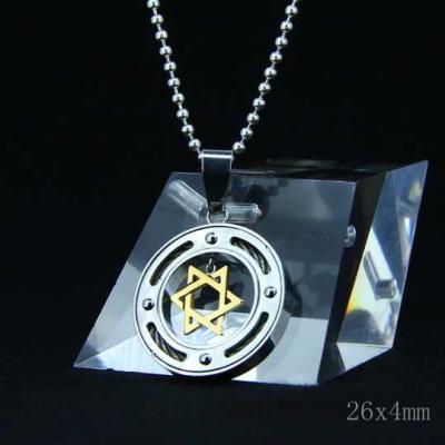 China Fashion High Quality Fashion Stainless Steel Round Shapped Necklace Pendant LPR117 for sale