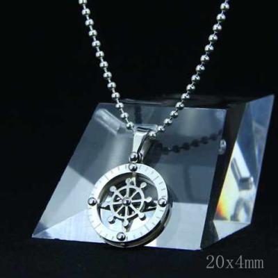 China Fashion High Quality Fashion Stainless Steel Round Shapped Necklace Pendant LPR119 for sale