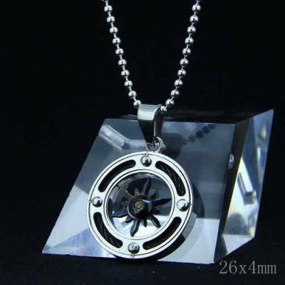 China Fashion High Quality Fashion Stainless Steel Round Shapped Necklace Pendant LPR112 for sale