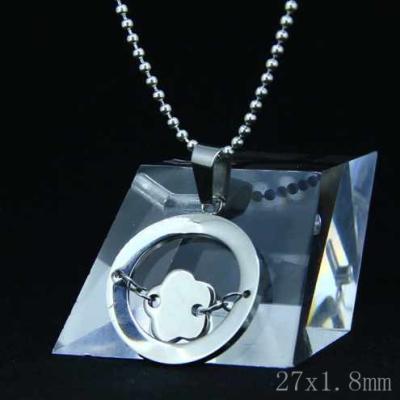 China Fashion High Quality Fashion Stainless Steel Round Shapped Necklace Pendant LPR103 for sale