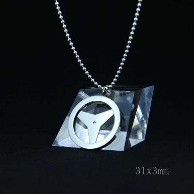 China Fashion High Quality Fashion Stainless Steel Round Shapped Necklace Pendant LPR96 for sale