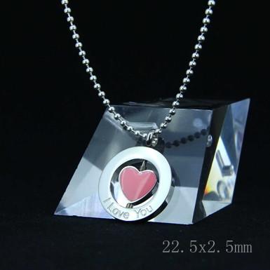 China Fashion High Quality Fashion Stainless Steel Round Shapped Necklace Pendant LPR97 for sale