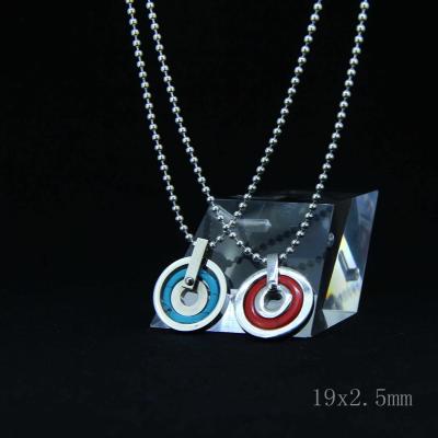 China Fashion High Quality Fashion Stainless Steel Round Shapped Necklace Pendant LPR82 for sale