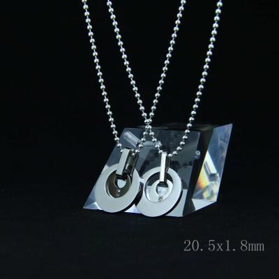 China Fashion High Quality Fashion Stainless Steel Round Shapped Necklace Pendant LPR75 for sale