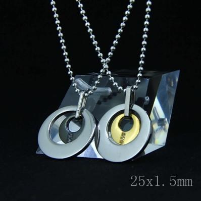 China Fashion High Quality Fashion Stainless Steel Round Shapped Necklace Pendant LPR76 for sale