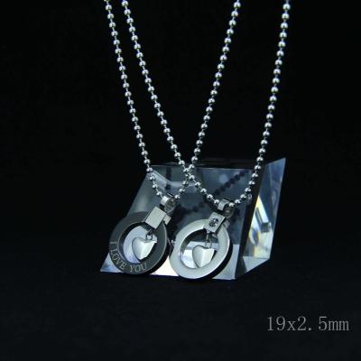 China Fashion High Quality Fashion Stainless Steel Round Shapped Necklace Pendant LPR77 for sale