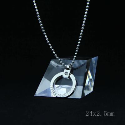 China Fashion High Quality Fashion Stainless Steel Round Shapped Necklace Pendant LPR85 for sale
