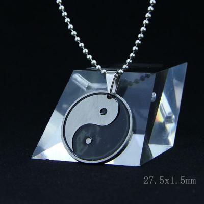 China Fashion High Quality Fashion Stainless Steel Round Shapped Necklace Pendant LPR253 for sale