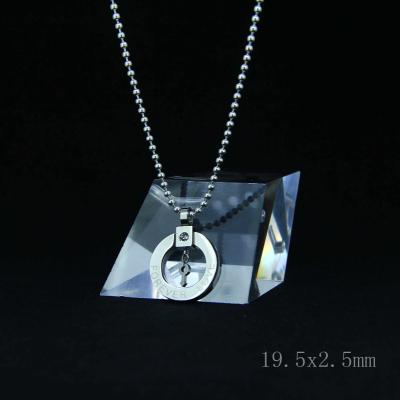 China Fashion High Quality Fashion Stainless Steel Round Shapped Necklace Pendant LPR79 for sale