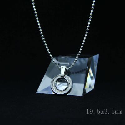 China Fashion High Quality Fashion Stainless Steel Round Shapped Necklace Pendant LPR84 for sale