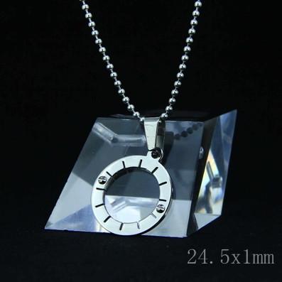 China Fashion High Quality Fashion Stainless Steel Round Shapped Necklace Pendant LPR86 for sale