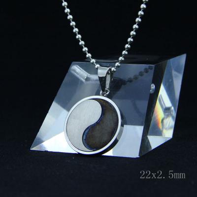 China Fashion High Quality Fashion Stainless Steel Round Shapped Necklace Pendant LPR254 for sale