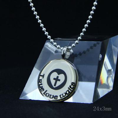 China Fashion High Quality Fashion Stainless Steel Round Shapped Necklace Pendant LPR247 for sale