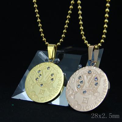 China Fashion High Quality Fashion Stainless Steel Round Shapped Necklace Pendant LPR203 for sale