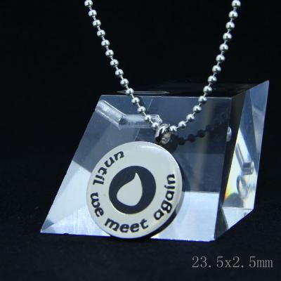 China Fashion High Quality Fashion Stainless Steel Round Shapped Necklace Pendant LPR246 for sale