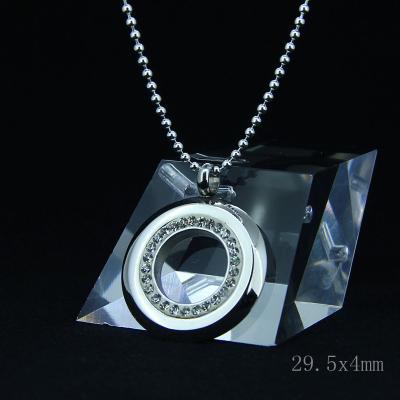 China Fashion High Quality Fashion Stainless Steel Round Shapped Necklace Pendant LPR192 for sale