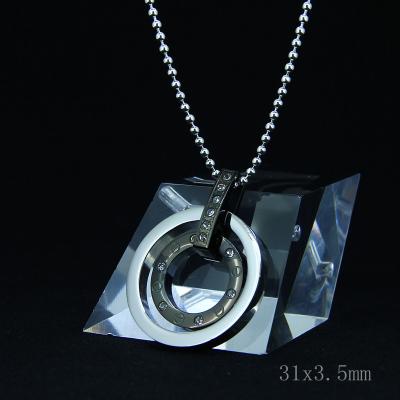 China Fashion High Quality Fashion Stainless Steel Round Shapped Necklace Pendant LPR187 for sale