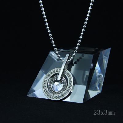 China Fashion High Quality Fashion Stainless Steel Round Shapped Necklace Pendant LPR190 for sale
