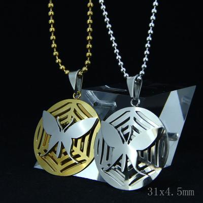 China Fashion High Quality Fashion Stainless Steel Round Shapped Necklace Pendant LPR301 for sale