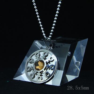 China Fashion High Quality Fashion Stainless Steel Round Shapped Necklace Pendant LPR304 for sale