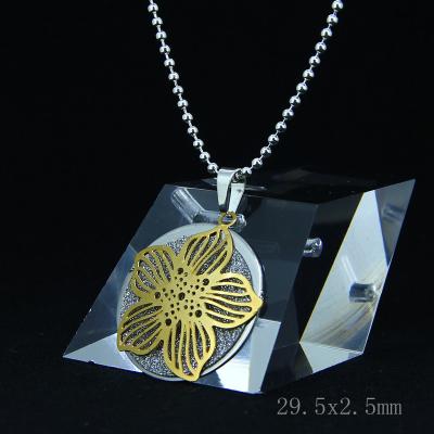 China Fashion High Quality Fashion Stainless Steel Round Shapped Necklace Pendant LPR310 for sale