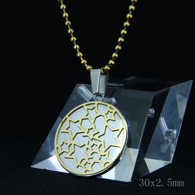 China Fashion High Quality Fashion Stainless Steel Round Shapped Necklace Pendant LPR306 for sale