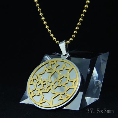 China Fashion High Quality Fashion Stainless Steel Round Shapped Necklace Pendant LPR307 for sale