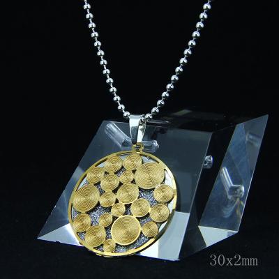 China Fashion High Quality Fashion Stainless Steel Round Shapped Necklace Pendant LPR311 for sale