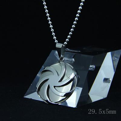 China Fashion High Quality Fashion Stainless Steel Round Shapped Necklace Pendant LPR294 for sale