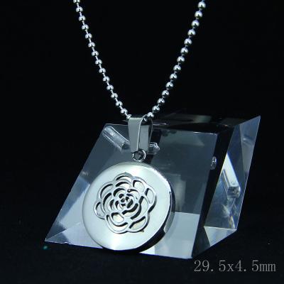 China Fashion High Quality Fashion Stainless Steel Round Shapped Necklace Pendant LPR308 for sale