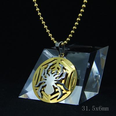China Fashion High Quality Fashion Stainless Steel Round Shapped Necklace Pendant LPR302-2 for sale
