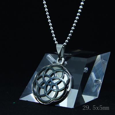 China Fashion High Quality Fashion Stainless Steel Round Shapped Necklace Pendant LPR296 for sale