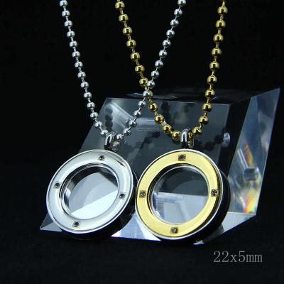 China Fashion High Quality Fashion Stainless Steel Round Shapped Necklace Pendant LPR282 for sale