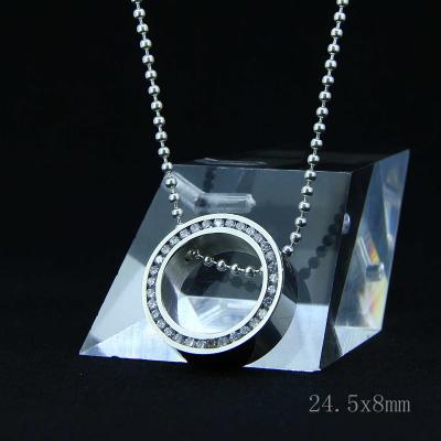 China Fashion High Quality Fashion Stainless Steel Round Shapped Necklace Pendant LPR281 for sale