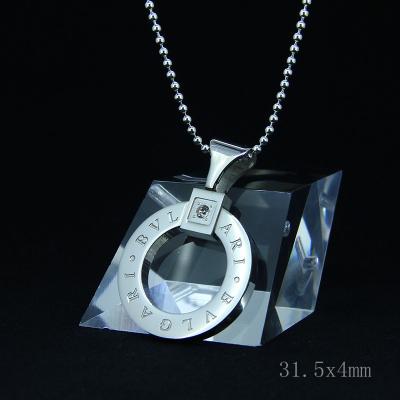 China Fashion High Quality Fashion Stainless Steel Round Shapped Necklace Pendant LPR276 for sale