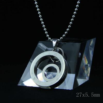 China Fashion High Quality Fashion Stainless Steel Round Shapped Necklace Pendant LPR289 for sale