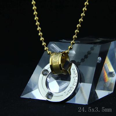 China Fashion High Quality Fashion Stainless Steel Round Shapped Necklace Pendant LPR279 for sale
