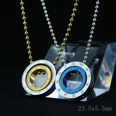 China Fashion High Quality Fashion Stainless Steel Round Shapped Necklace Pendant LPR283 for sale