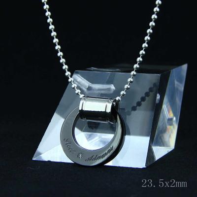 China Fashion High Quality Fashion Stainless Steel Round Shapped Necklace Pendant LPR278 for sale