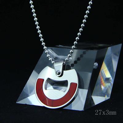 China Fashion High Quality Fashion Stainless Steel Round Shapped Necklace Pendant LPR293 for sale