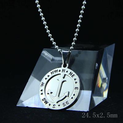 China Fashion High Quality Fashion Stainless Steel Round Shapped Necklace Pendant LPR273 for sale