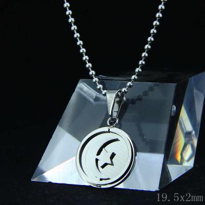 China Fashion High Quality Fashion Stainless Steel Round Shapped Necklace Pendant LPR271 for sale